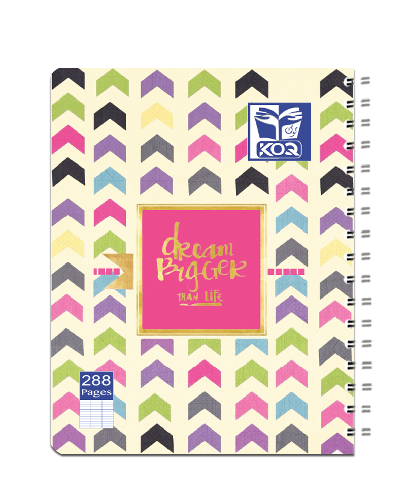 Cahier 288 pages - Transformation de papier, Impression et emballage