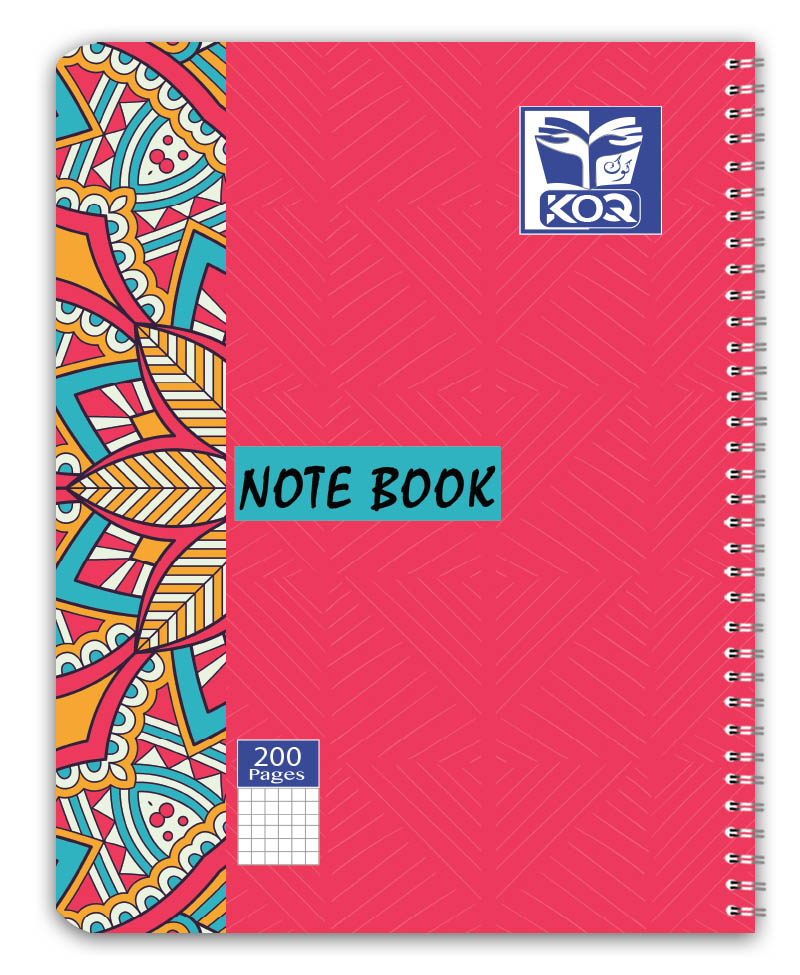 NOTEBOOK 200 pages A4 - Transformation de papier, Impression et emballage
